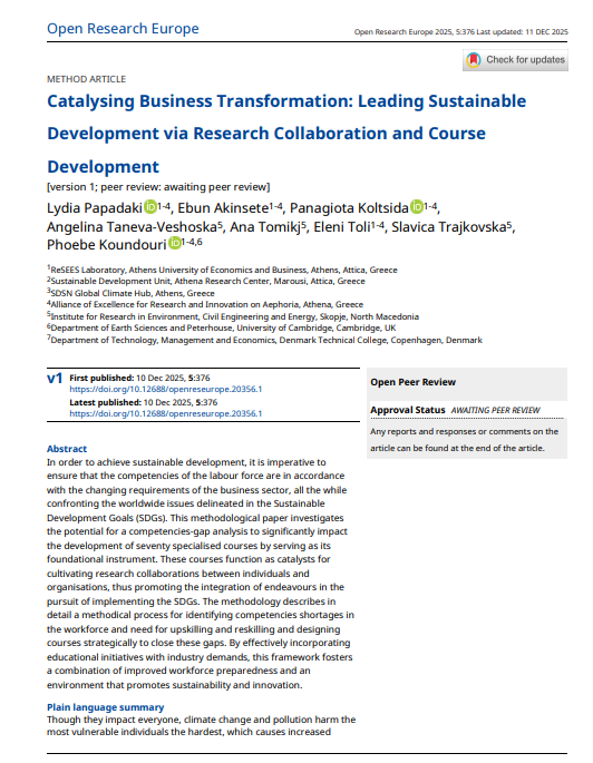 New Publication: Catalysing Business Transformation through Research ...